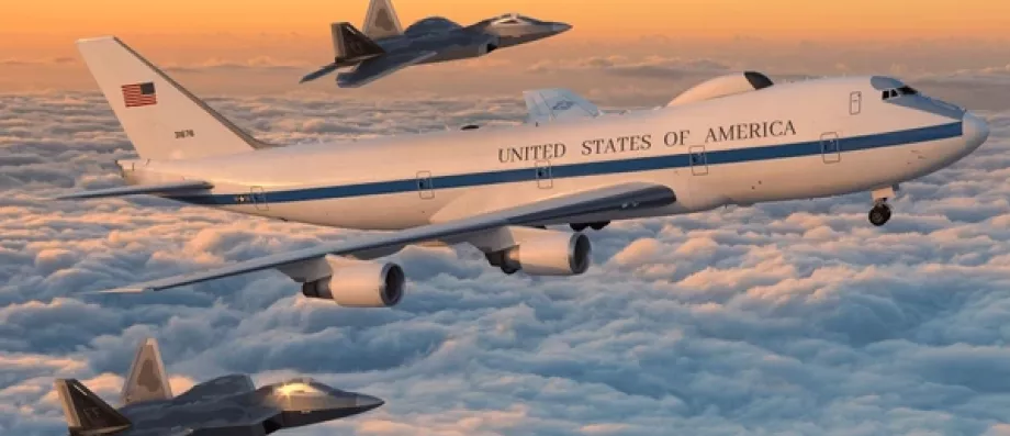 Guerre en Iran : Le Doomsday Plane, l'avion qui doit protéger Donald ...