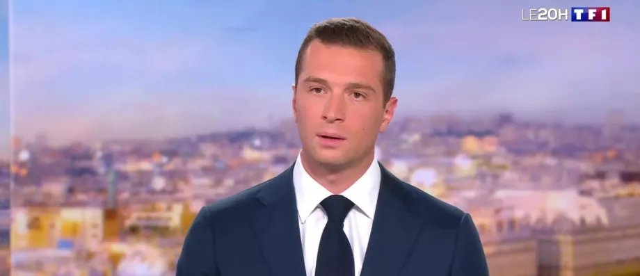 Le président du Rassemblement national, Jordan Bardella publie une ...
